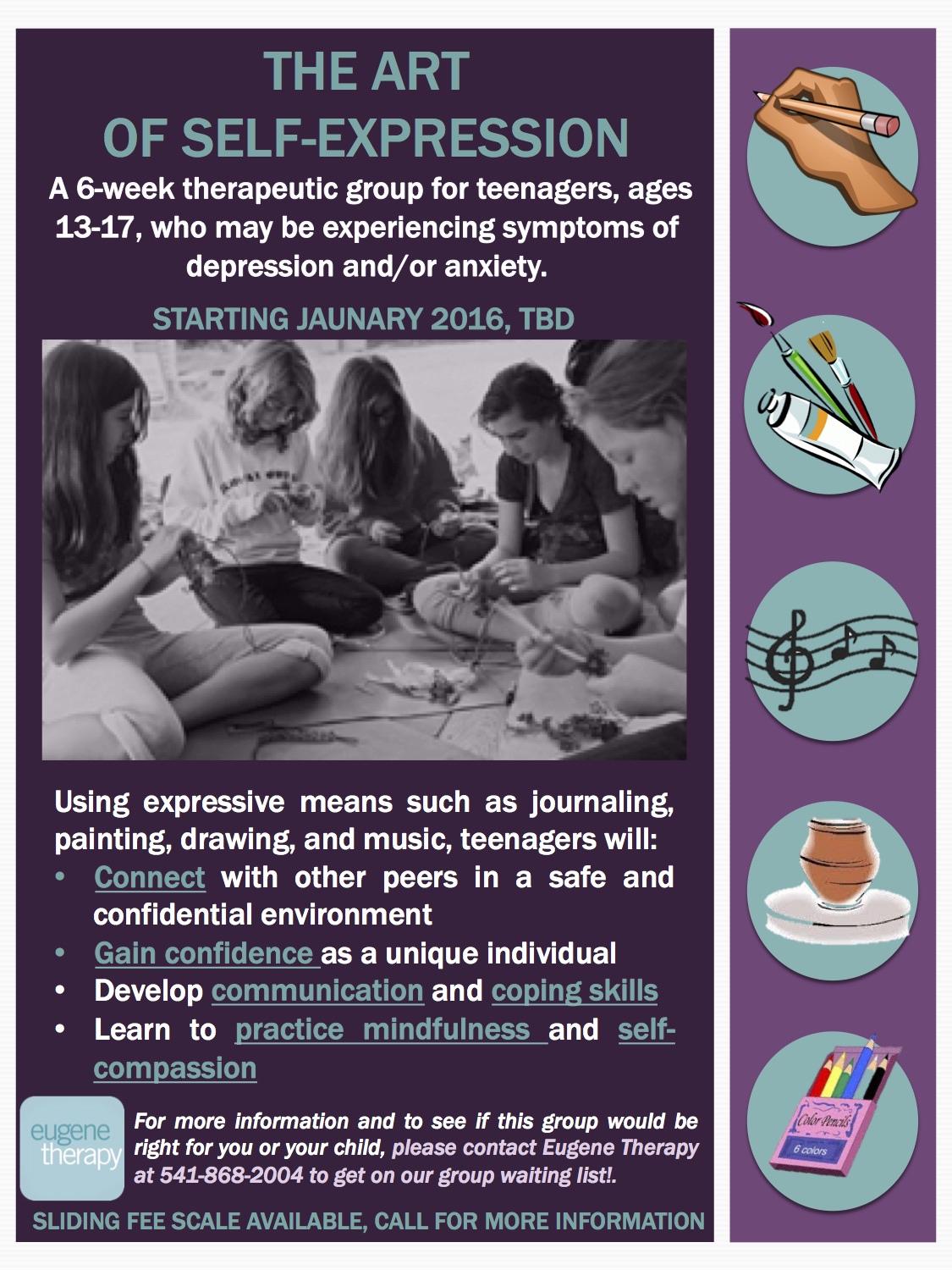 Exploring Creative Therapies - Eugene Therapy